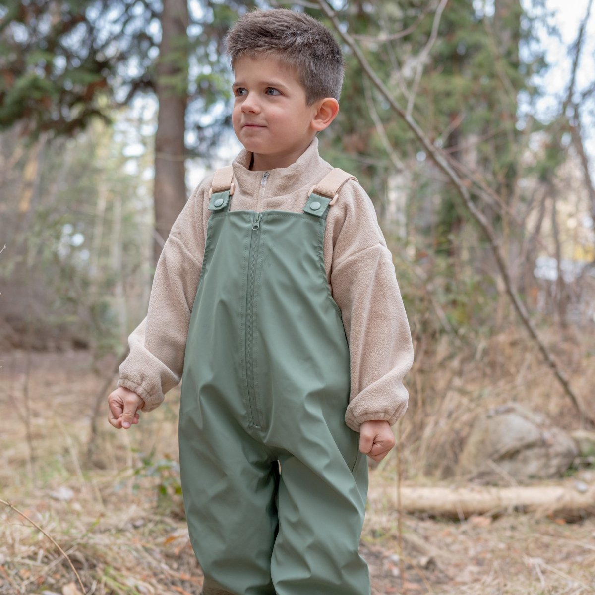 Rain Gear - Waterproof Fleece-Lined Overalls – Roobear Kids
