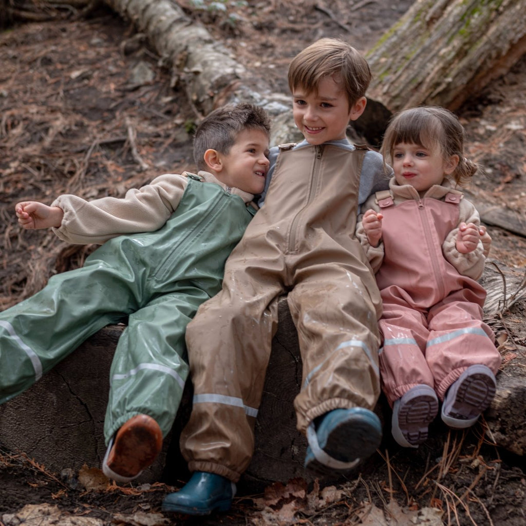 Rain Gear - Waterproof Fleece-Lined Overalls – Roobear Kids